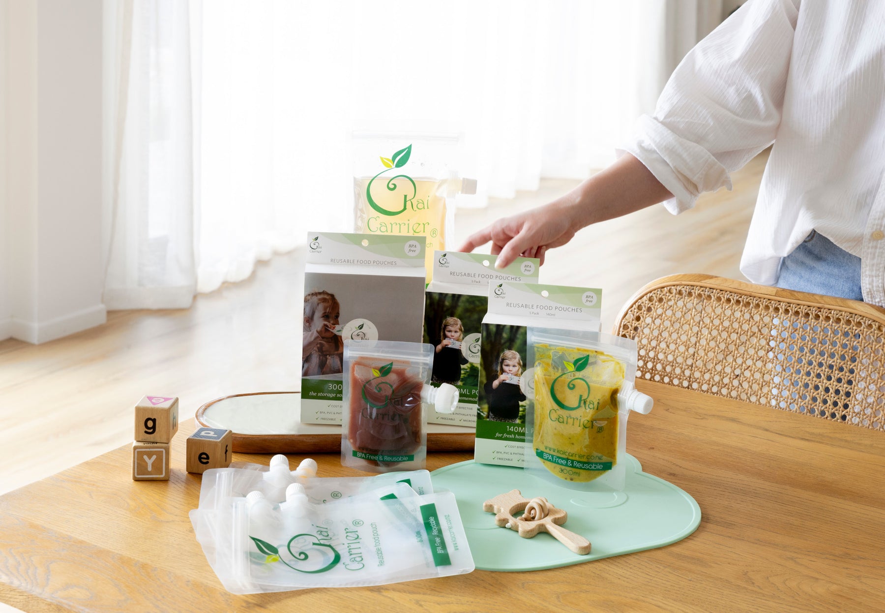 Baby & Toddler Feeding Pack. Reusable Food Pouches for Baby Feeding ...