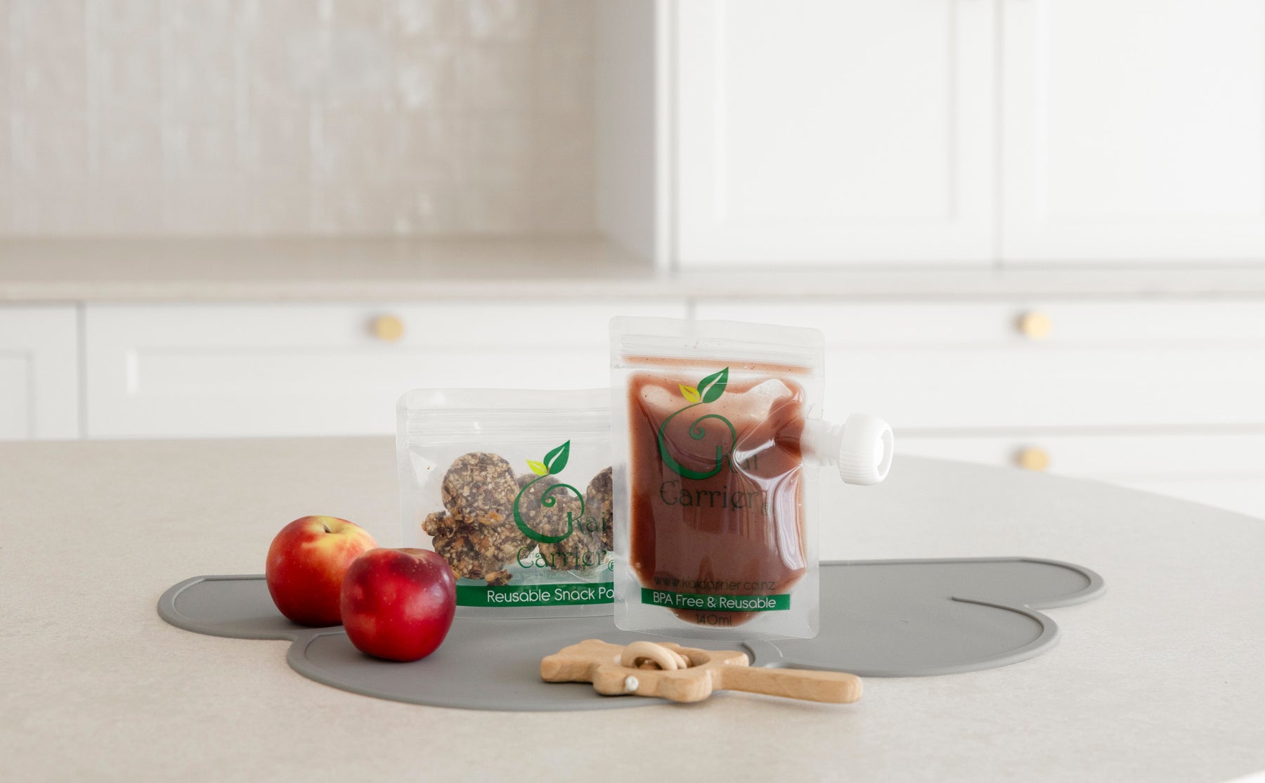 Kai Carriers Reusable Food Storage Packs. Recyclable, BPA, PVC Free