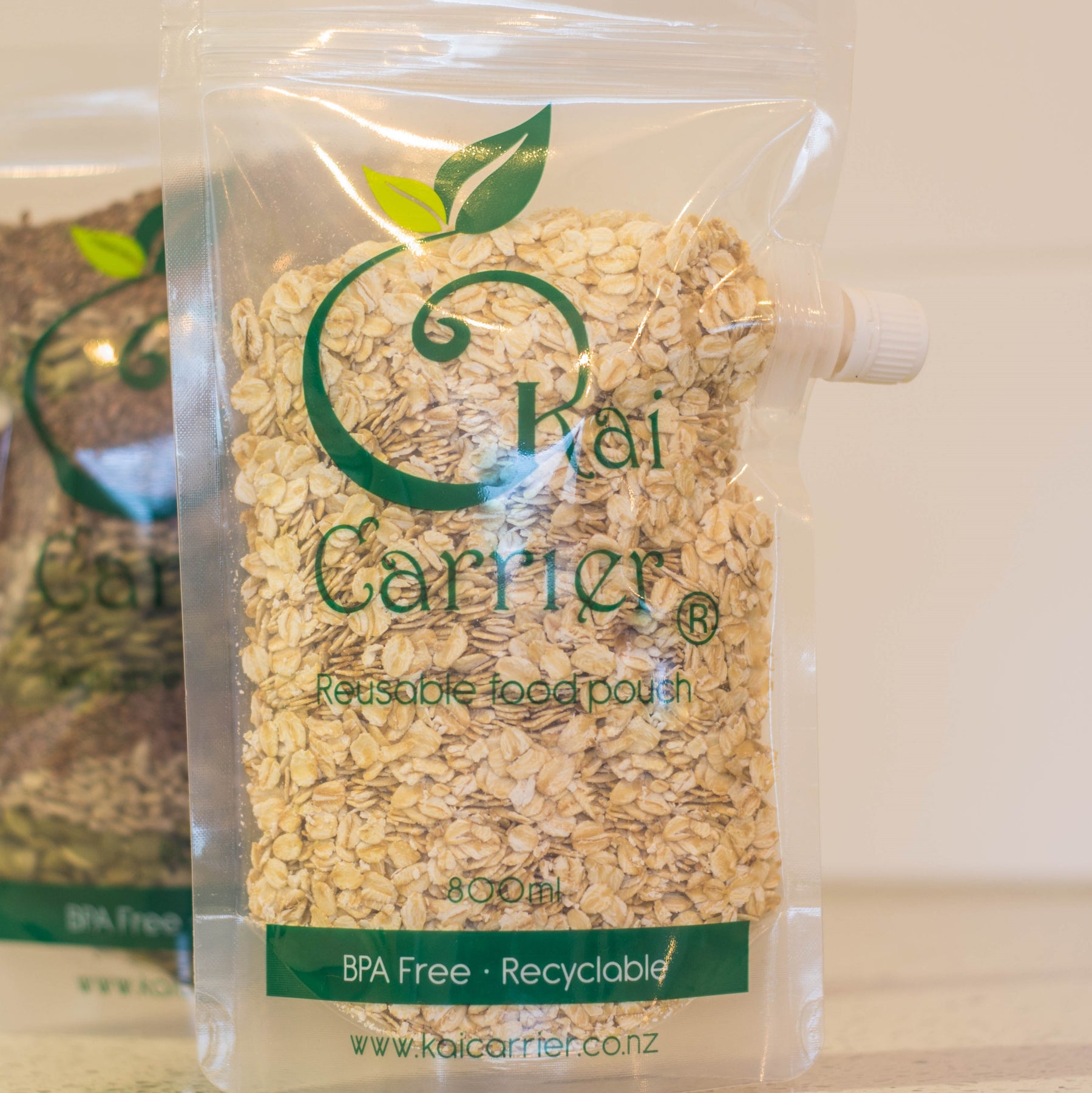 Kai Carriers Reusable Food Storage Packs. Recyclable, BPA, PVC Free