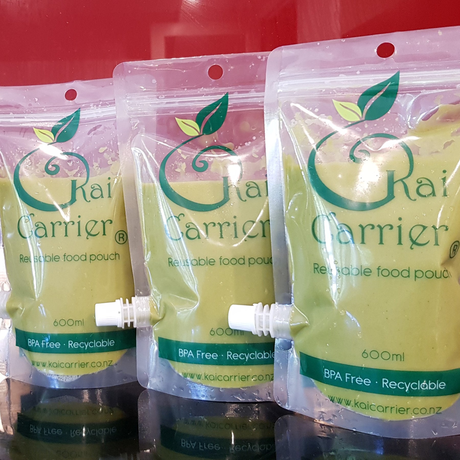 Kai Carriers Reusable Food Storage Packs. Recyclable, BPA, PVC Free