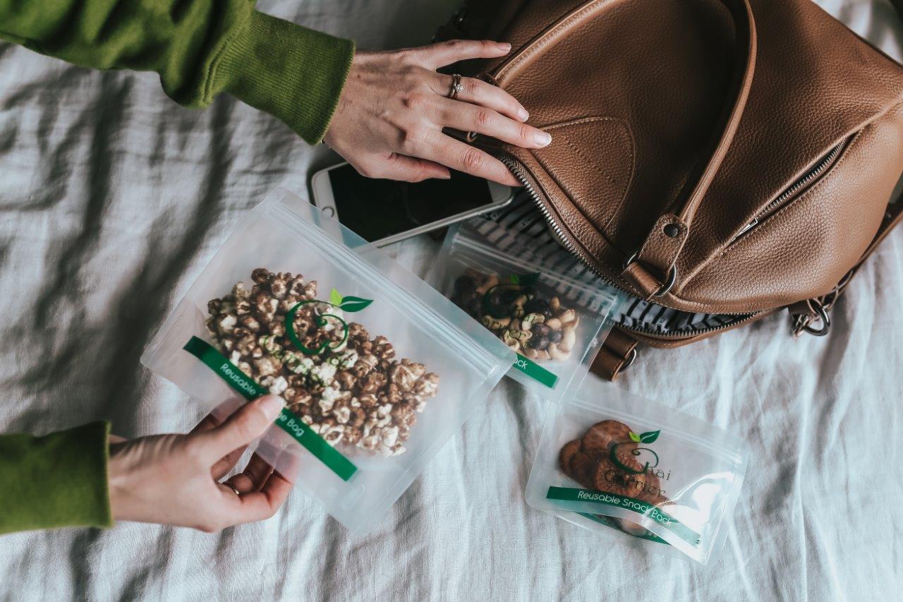 Kai Carrier Pouches. Reusable Food Storage Bags.