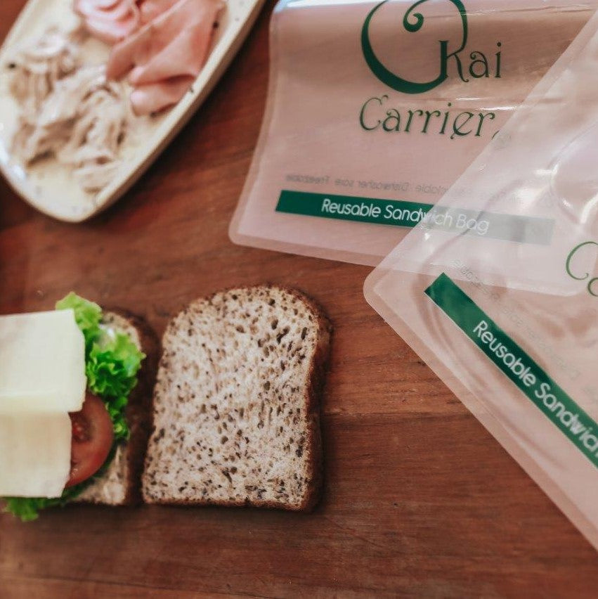 Kai Carriers Reusable Food Storage Packs. Recyclable, BPA, PVC Free