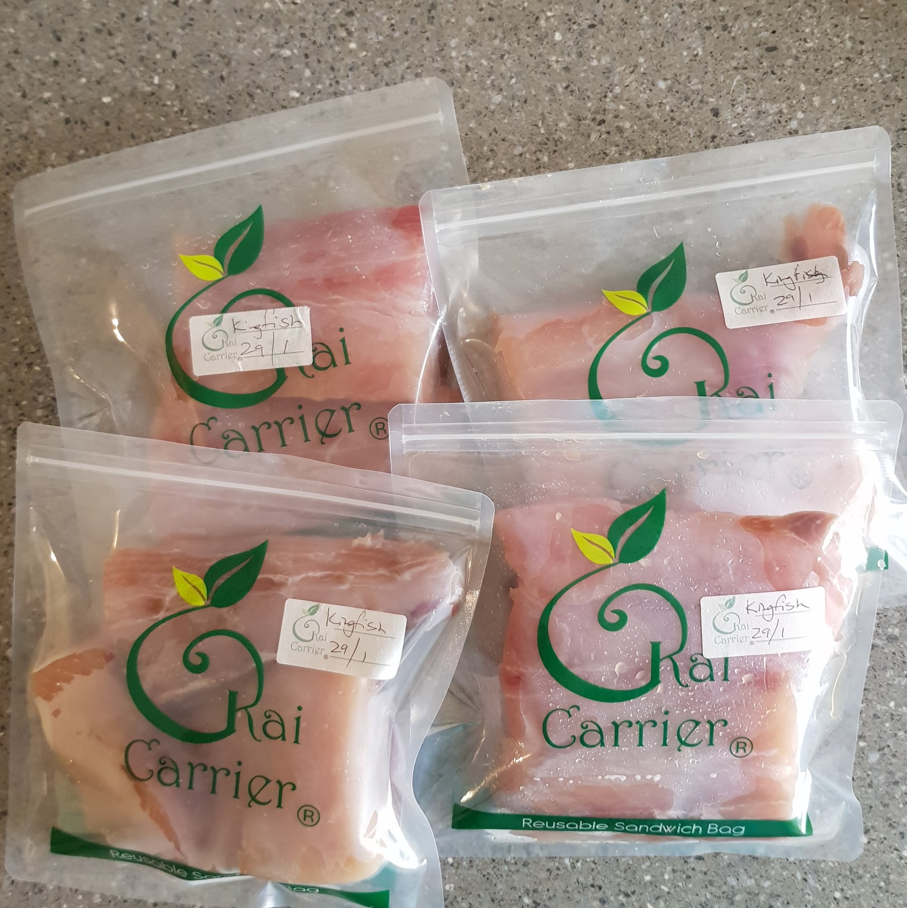 Kai Carriers Reusable Food Storage Packs. Recyclable, BPA, PVC Free